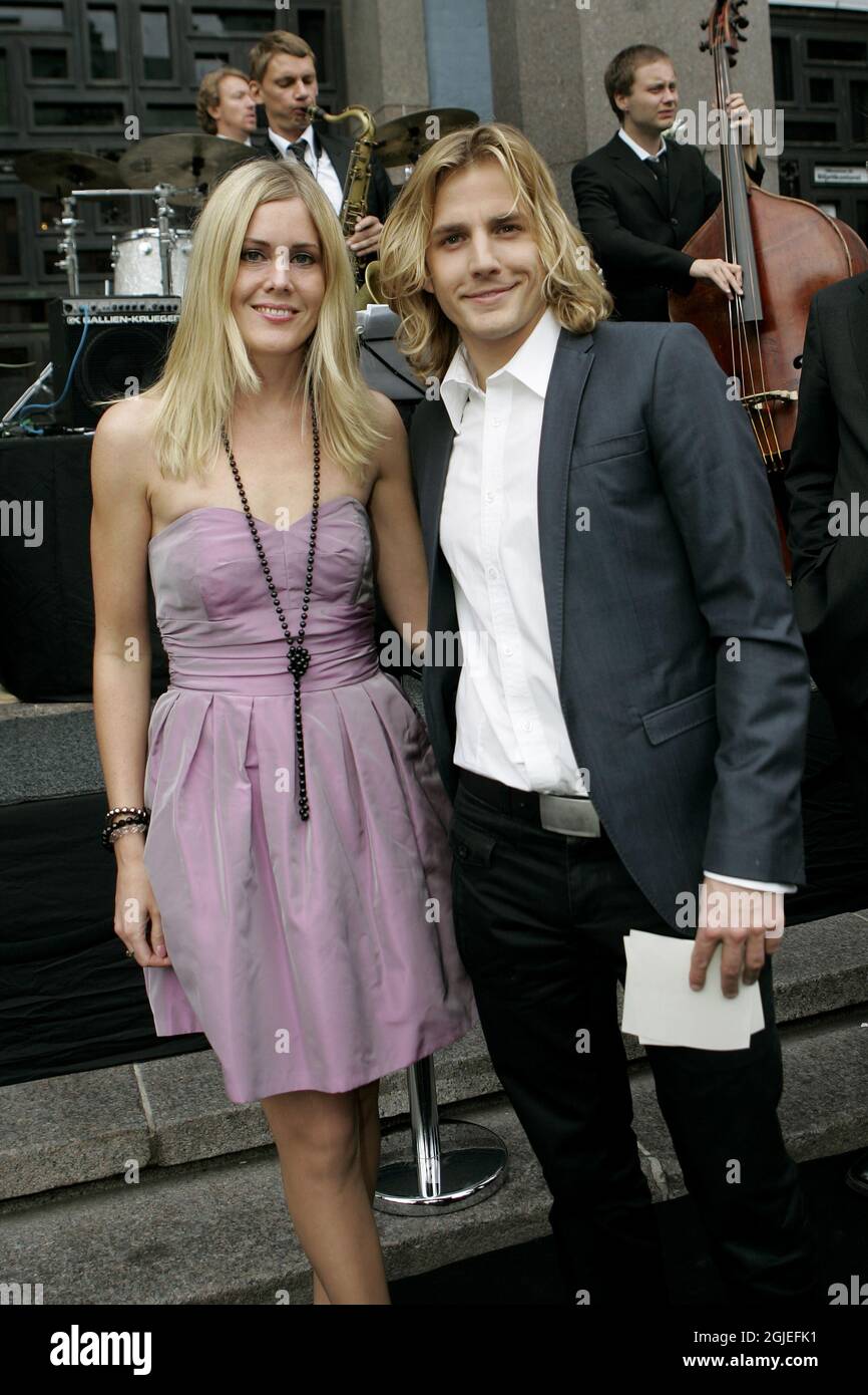 BWO singer Martin Rolinski and girlfriend arrive at the Polar Music ...