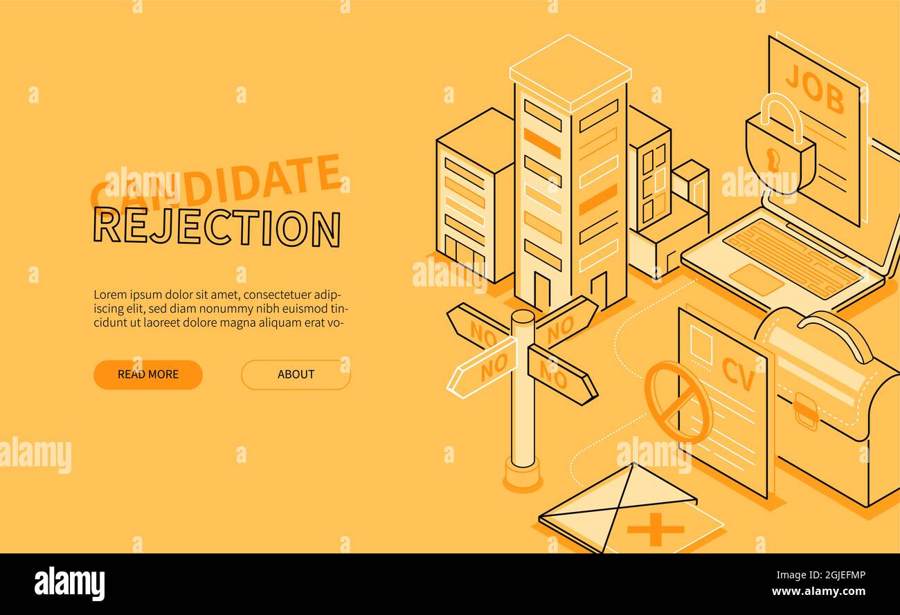 Refusal notification Stock Vector Images - Alamy