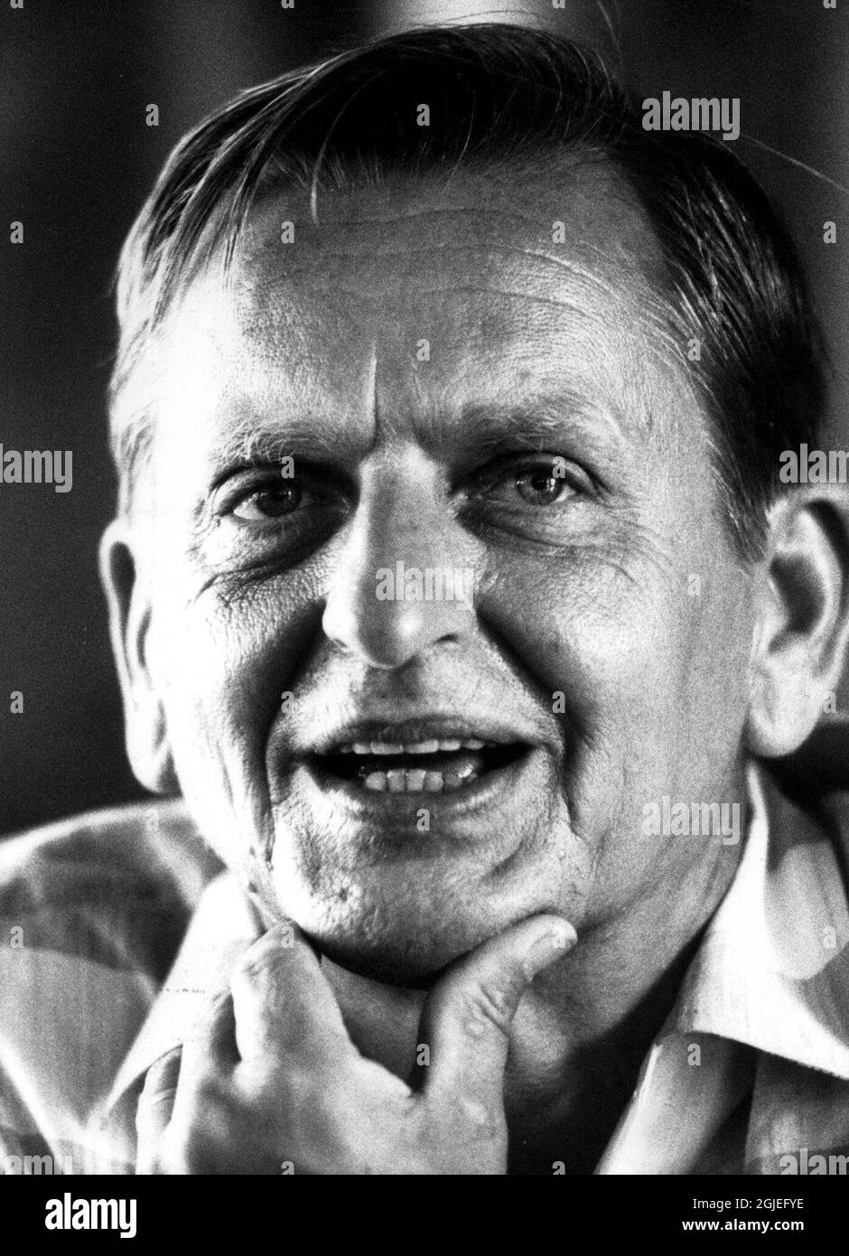 Swedish Prime Minister Olof Palme Stock Photo - Alamy