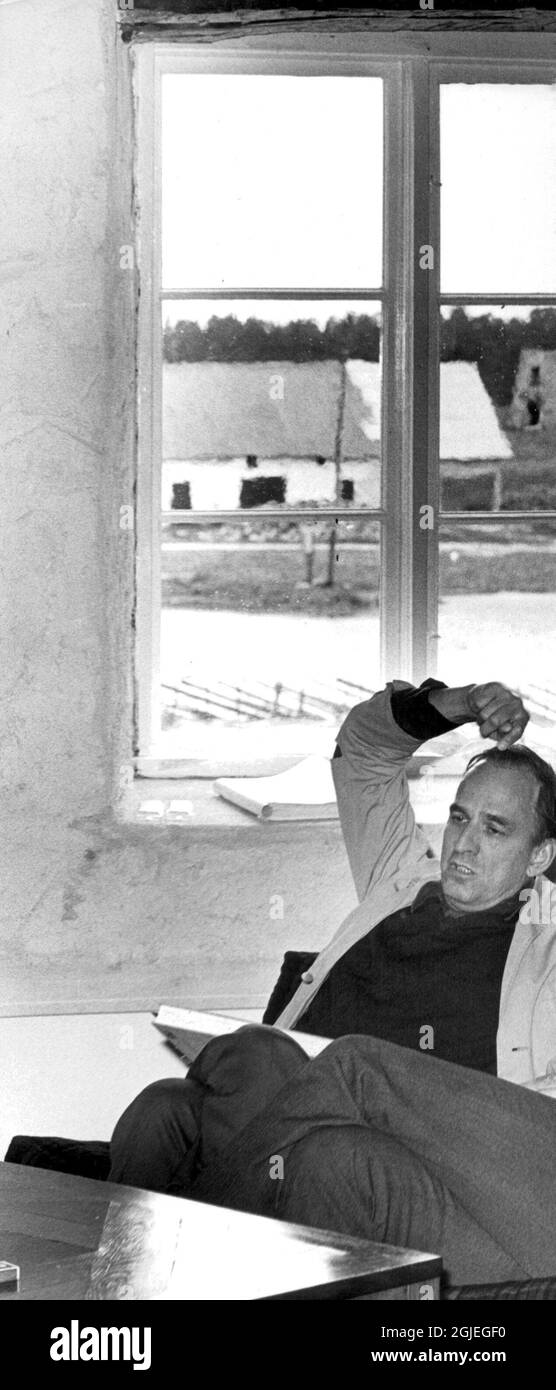 Ingmar Bergman in his house on the swedish isle of Faro Stock Photo - Alamy