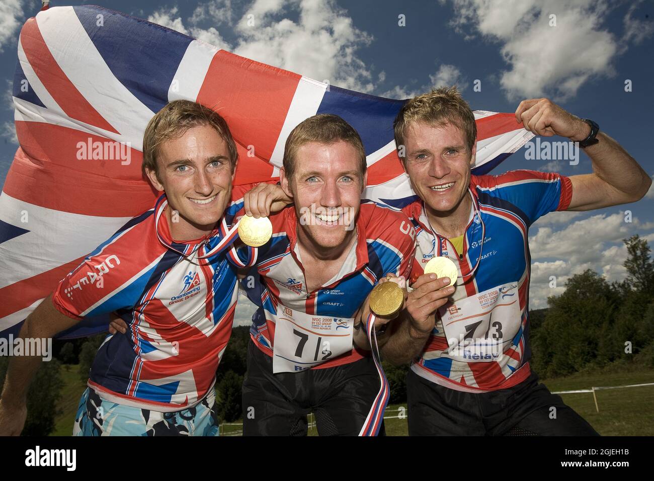 Graham Gristwood, Jon Duncan and Jamie Stevenson with their gold medals ...