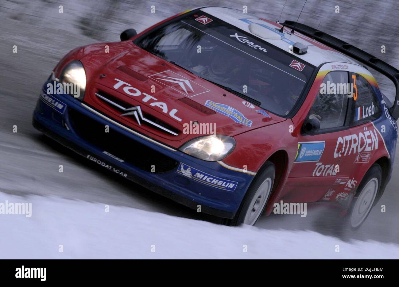 Citroen's Sebastien Loeb in action Stock Photo - Alamy