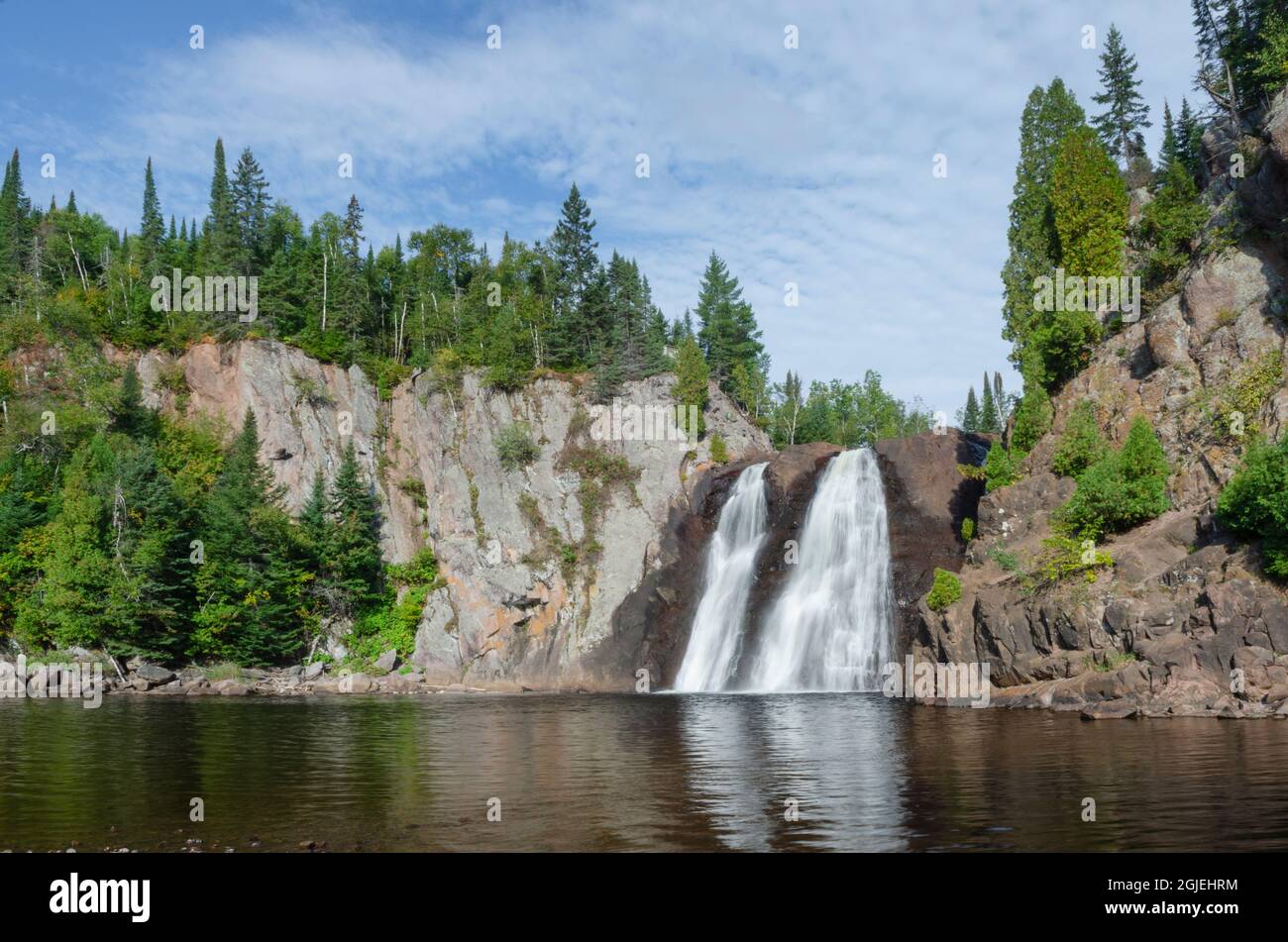 High Falls of the Baptism River. Tettegouche State Park, North Shore ...