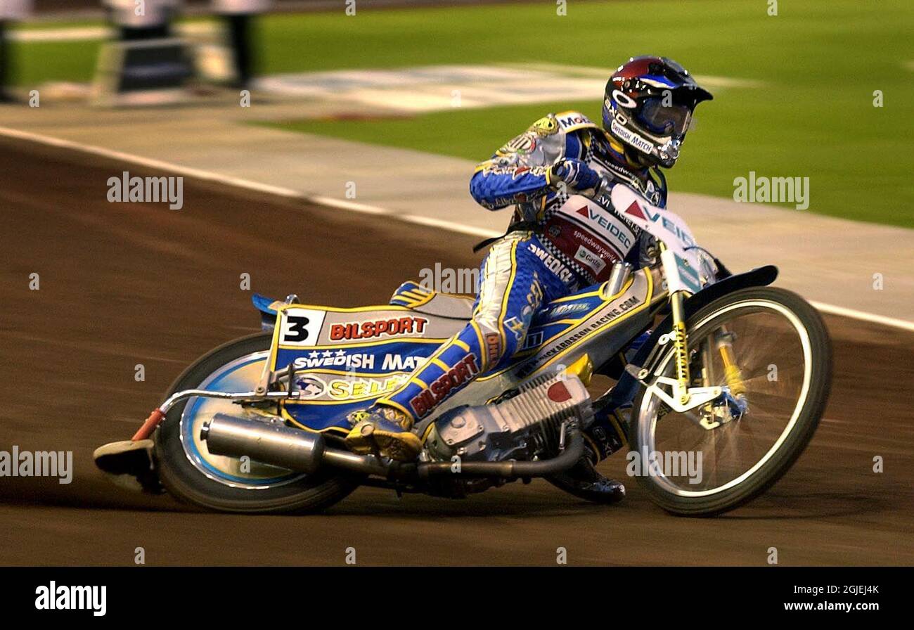 Tony Rickardsson of Sweden in action Stock Photo - Alamy