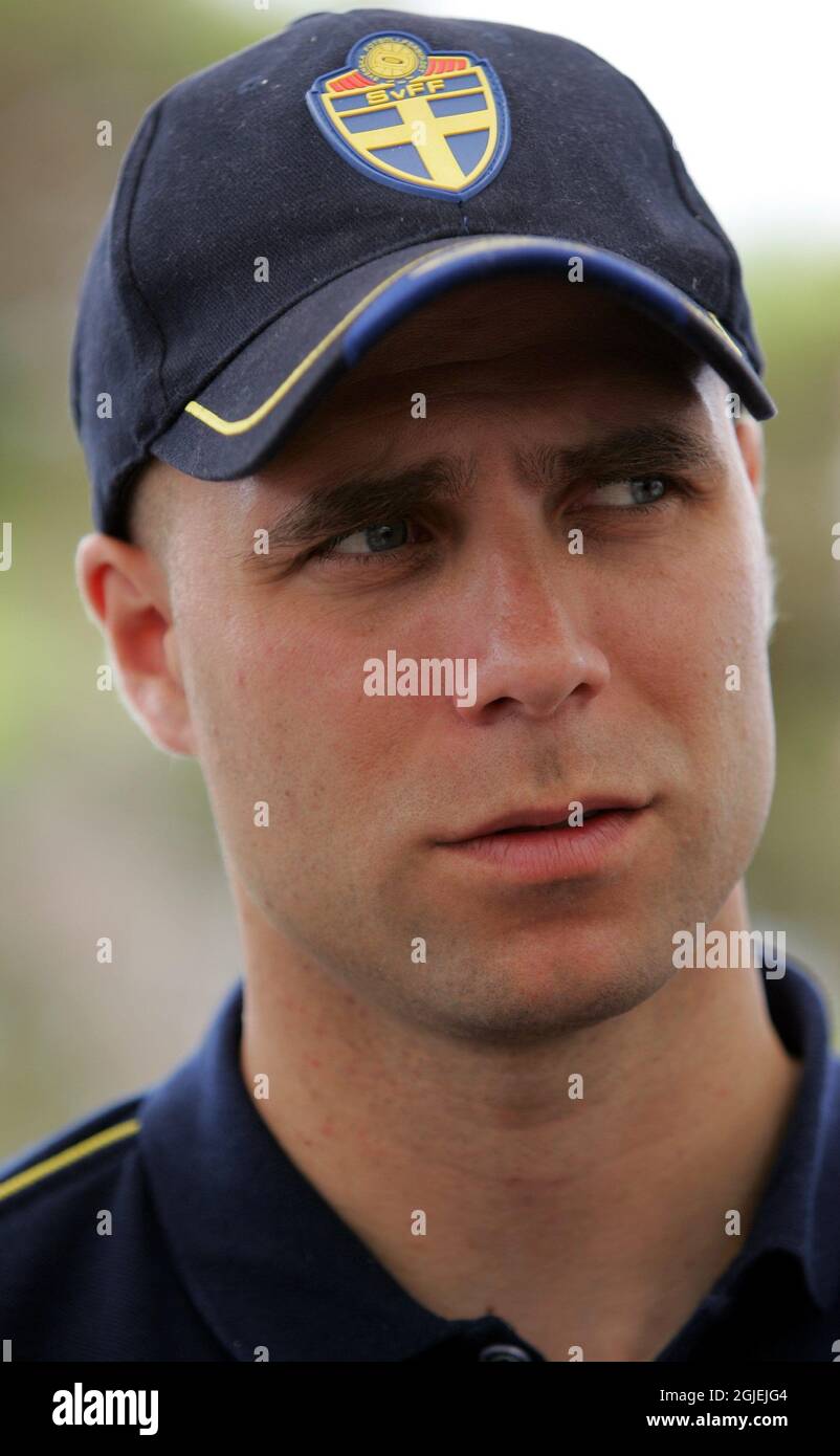 Sweden's Teddy Lucic during a press conference Stock Photo - Alamy