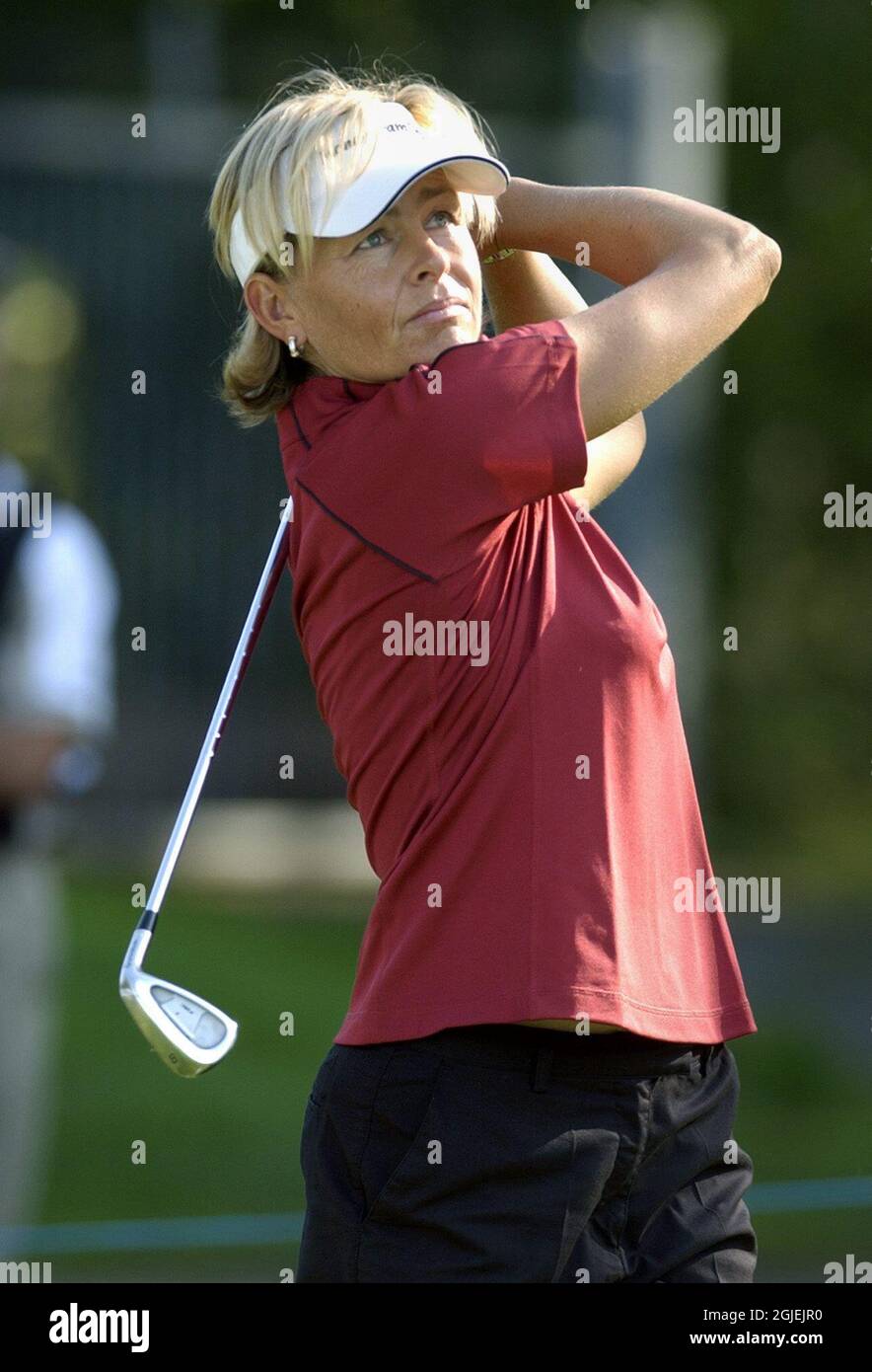 Liselotte Neumann in action Stock Photo - Alamy