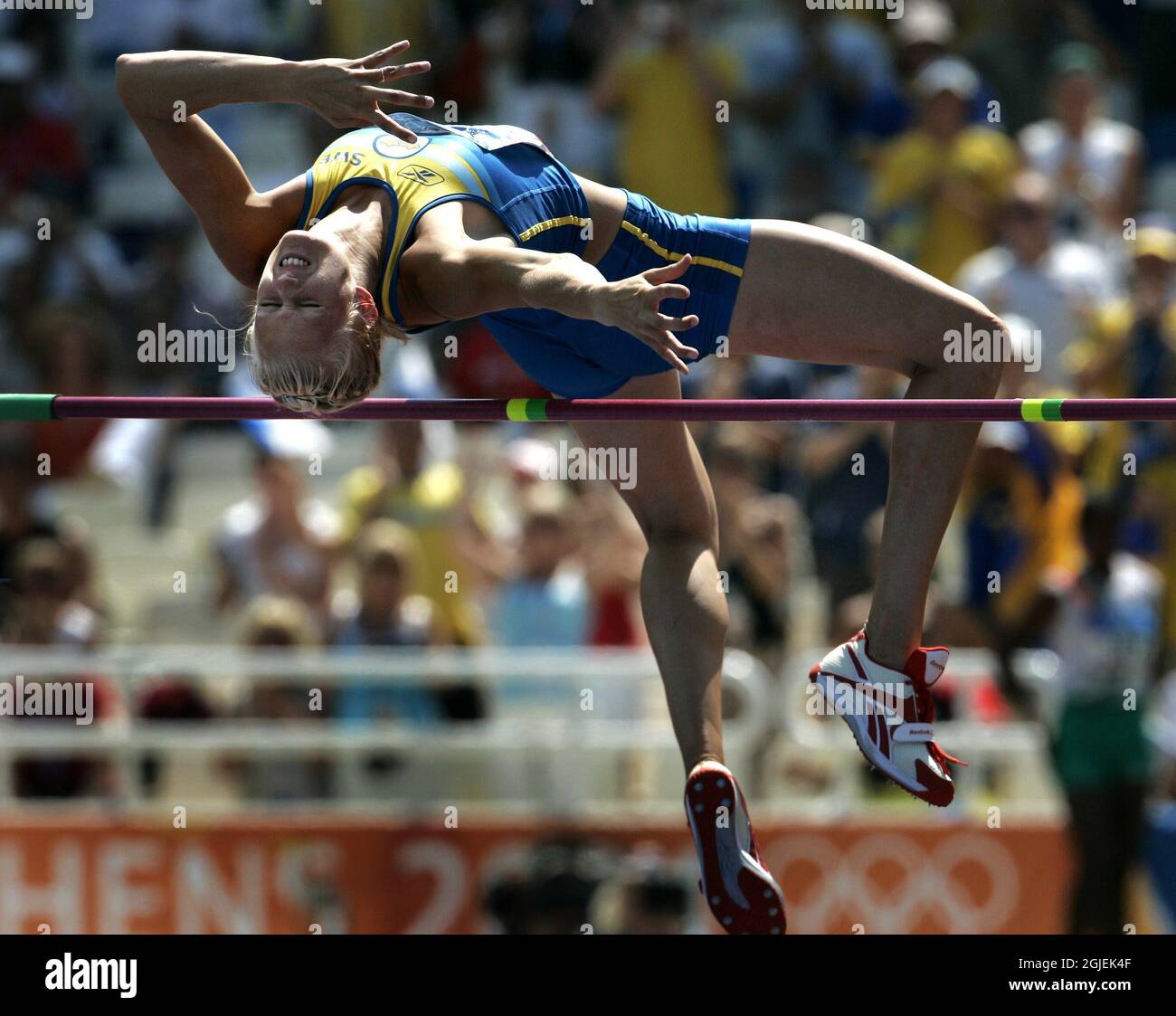 Sweden's Carolina Kluft in action Stock Photo - Alamy