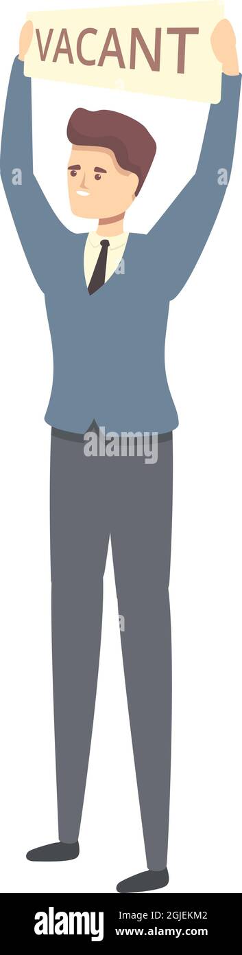 Vacant job icon cartoon vector. Recruit people. Business experience ...