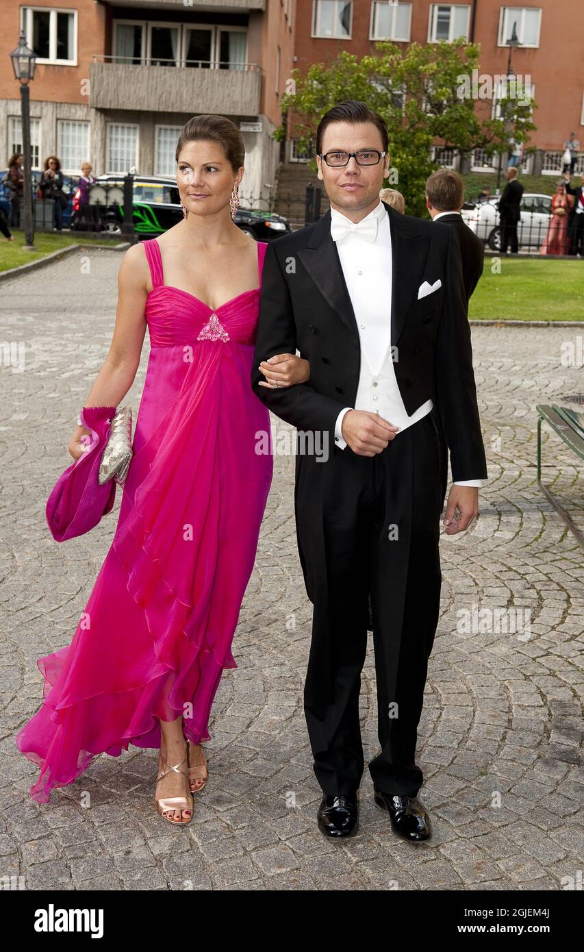 Sweden's Crown Princess Victoria and her fiance Daniel Westling were ...