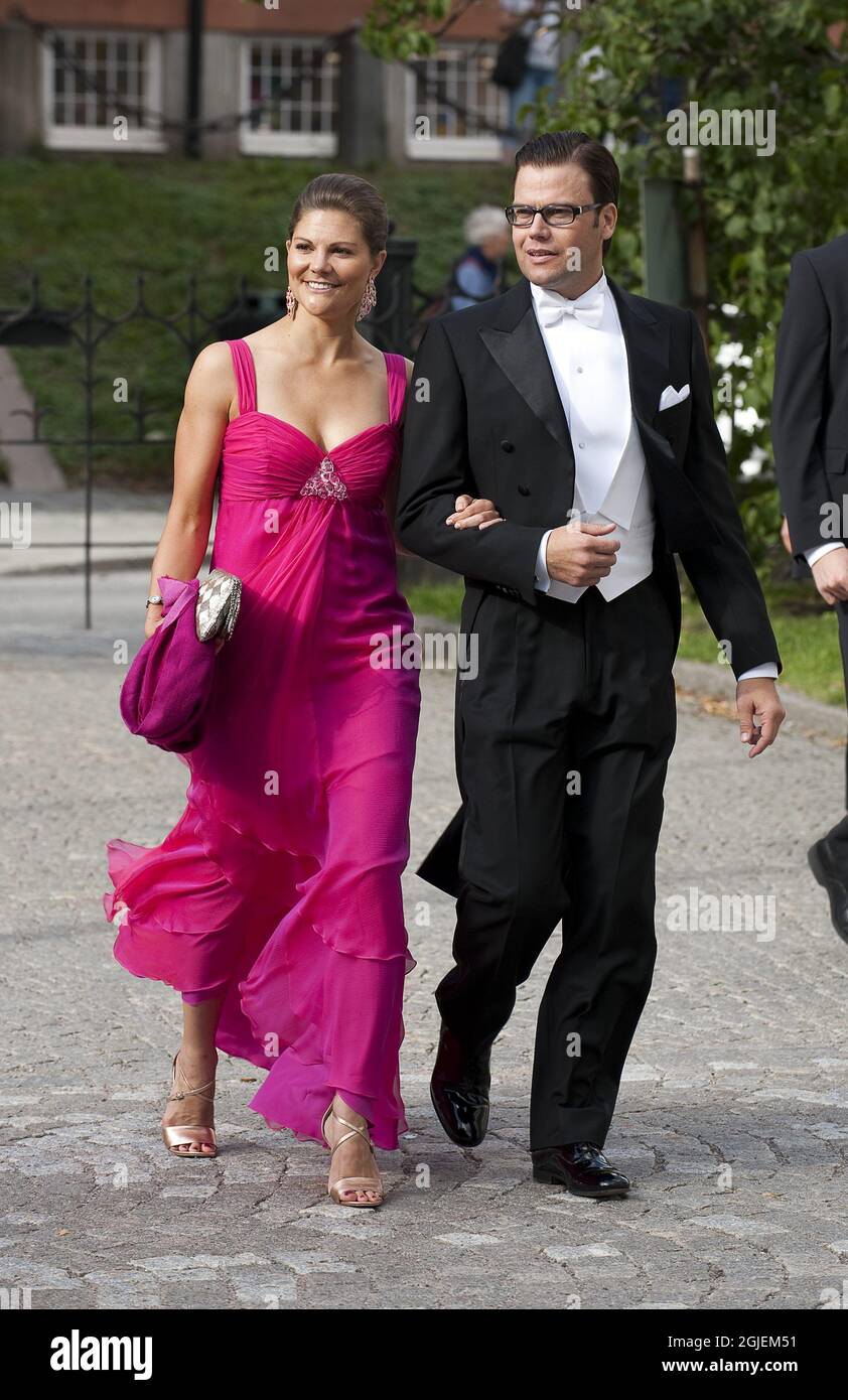 Sweden's Crown Princess Victoria and her fiance Daniel Westling were ...
