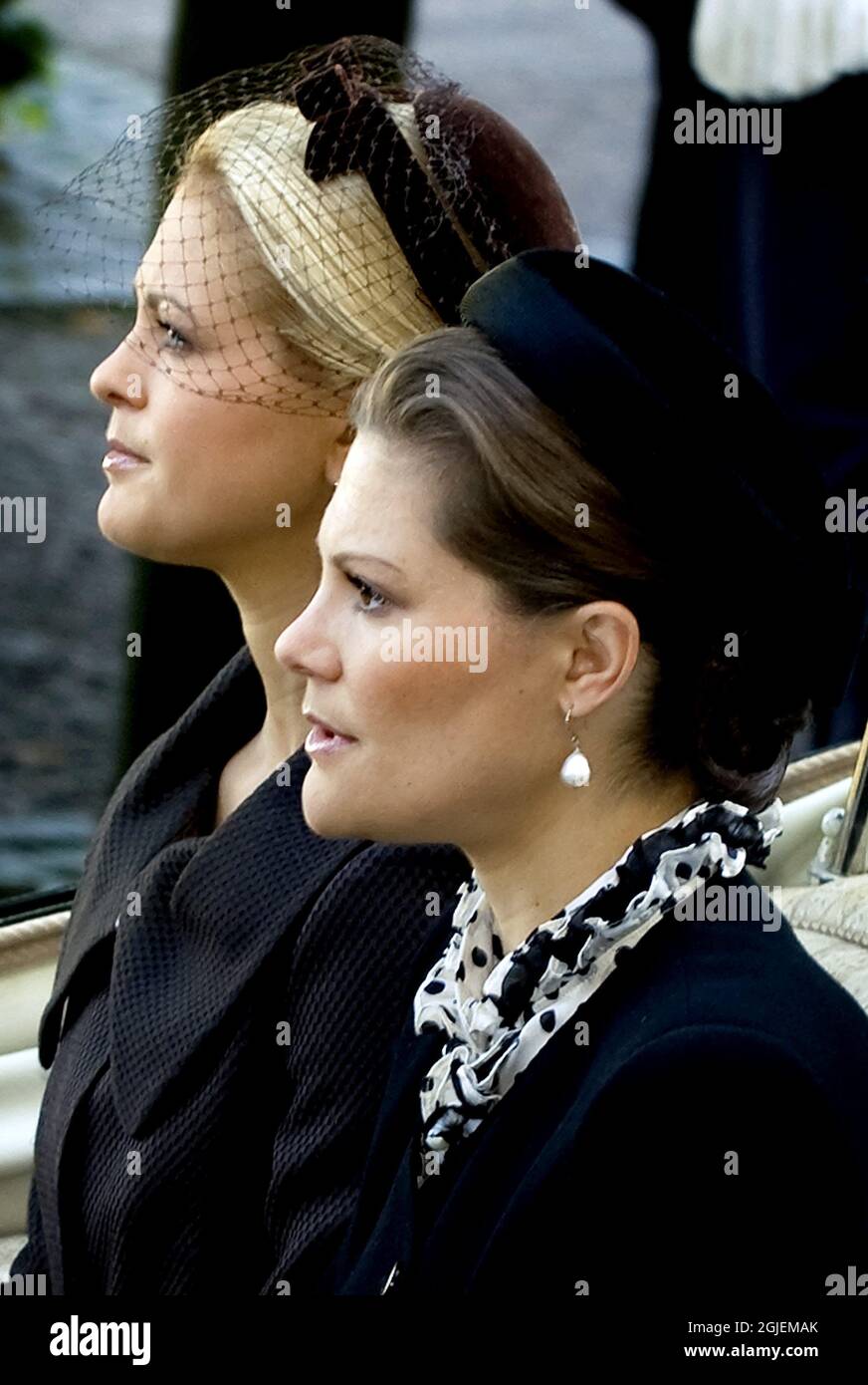 Princess Madeleine and Crown Princess Victoria are seen during the ...