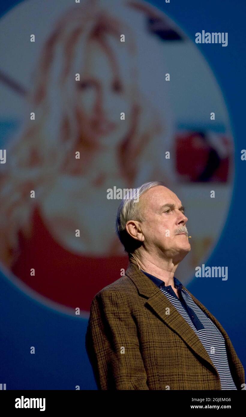 John Cleese in action during the rehearsal for his show in Oslo Concert ...