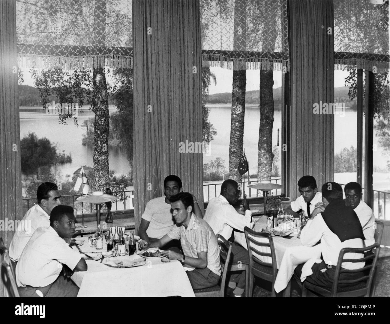The Brazilian team at their base in Hindas outside Gothenburg during ...