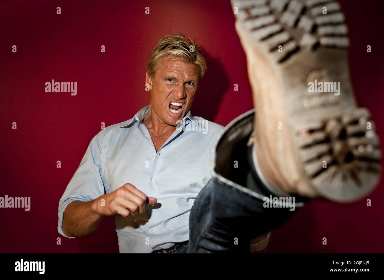 Sylvester stallone and dolph lundgren hi-res stock photography and ...