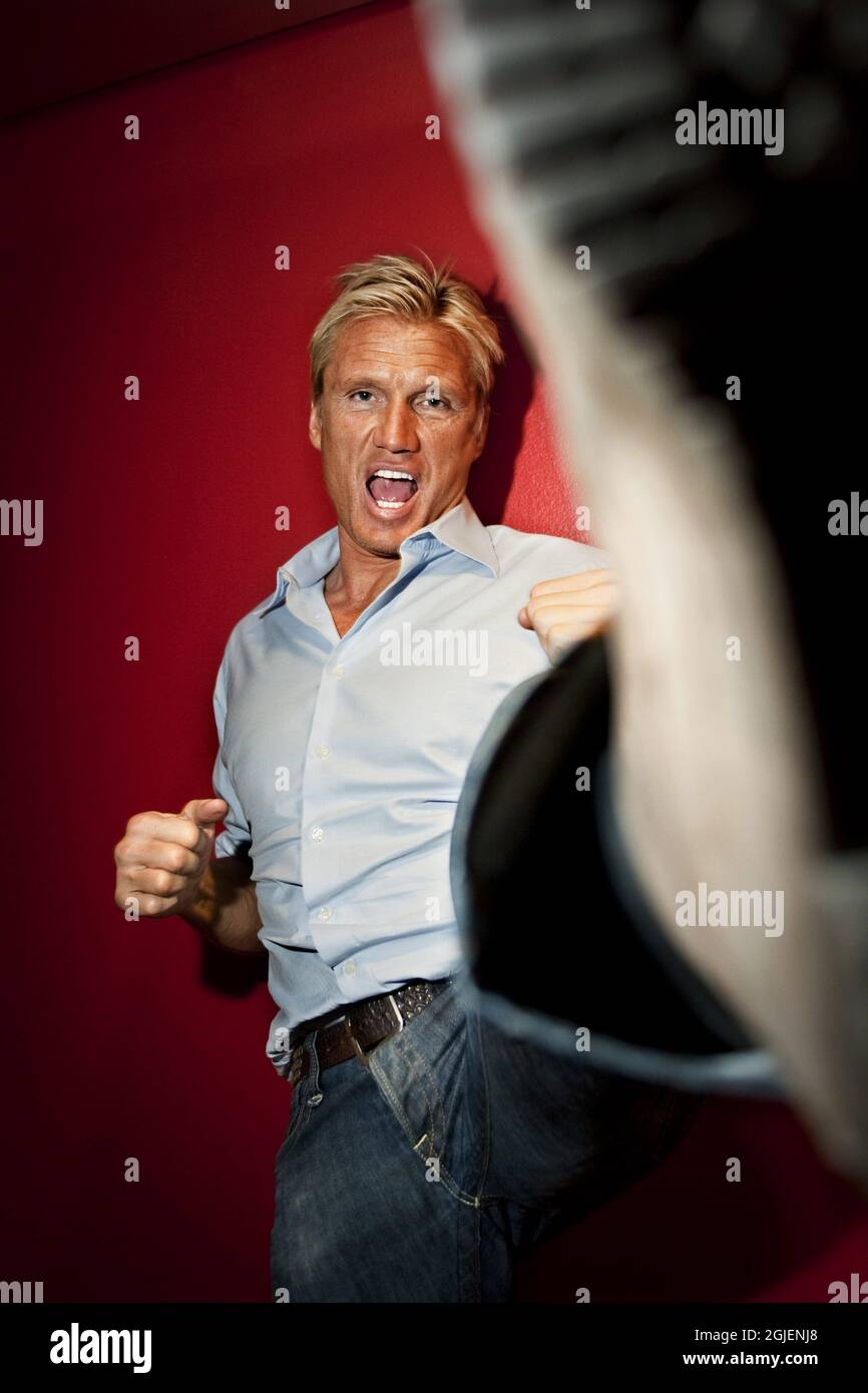 Swedish actor, director, model, and martial artist Dolph Lundgren. In ...