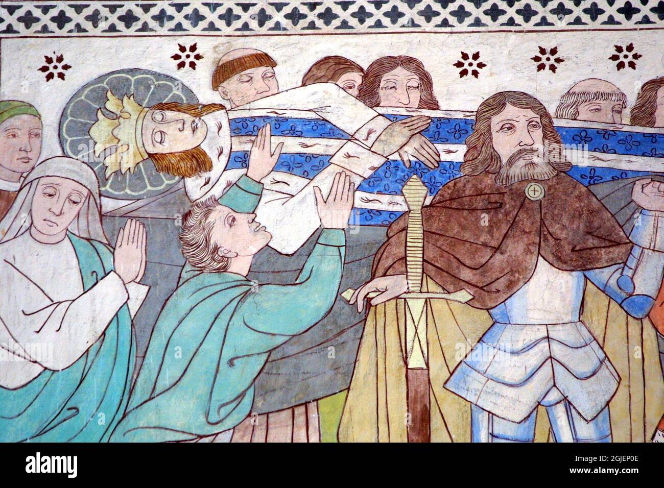The legend of Erik the Saint is described in a series of restored ...