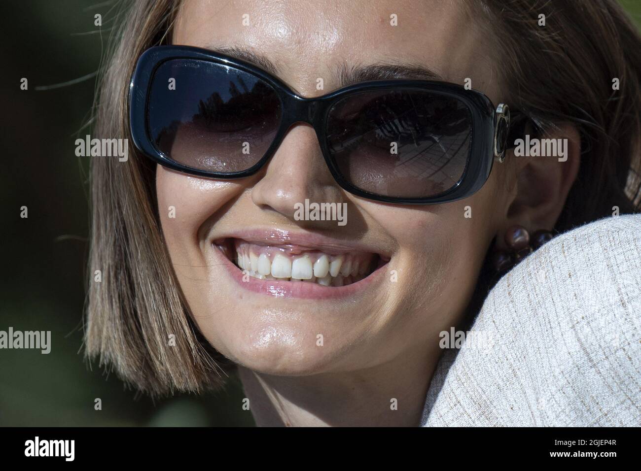 Beatrice Brusco arriving at the Excelsior Hotel as part of the 78th ...