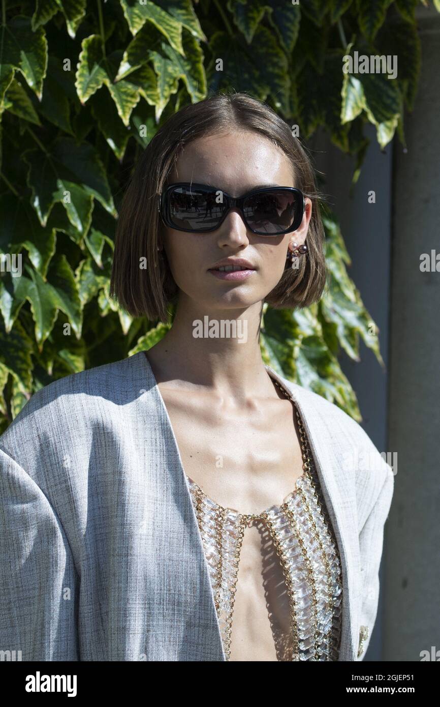 Beatrice Brusco arriving at the Excelsior Hotel as part of the 78th ...