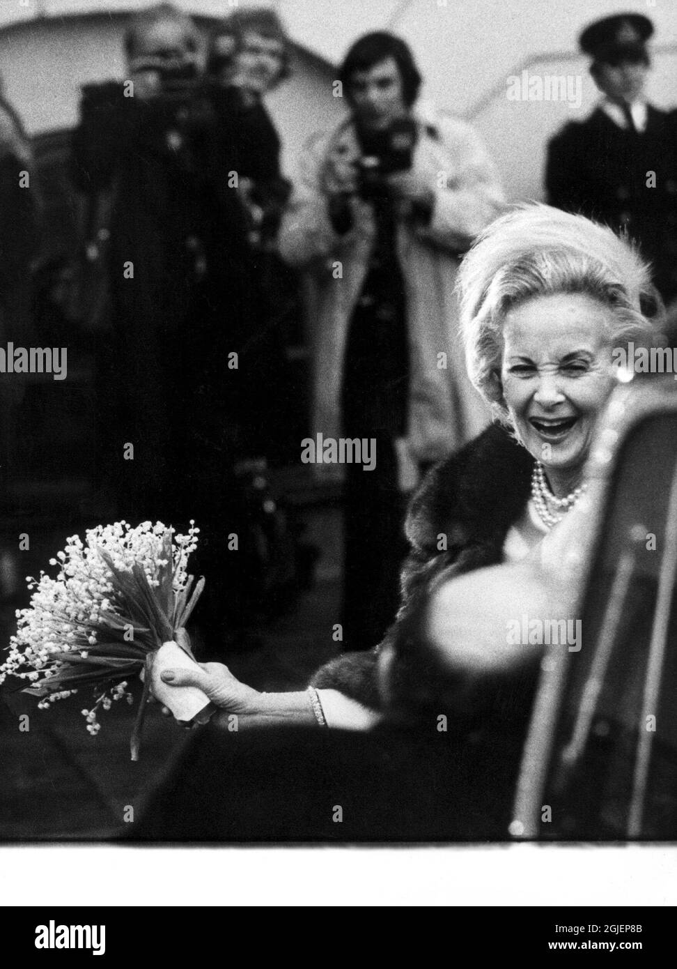 The wedding of Princess Lilian and Prince Bertil of Sweden in Stockholm ...