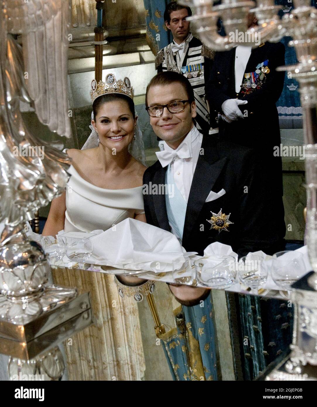 Crown Princess Victoria and Prince Daniel during the wedding dinner in ...