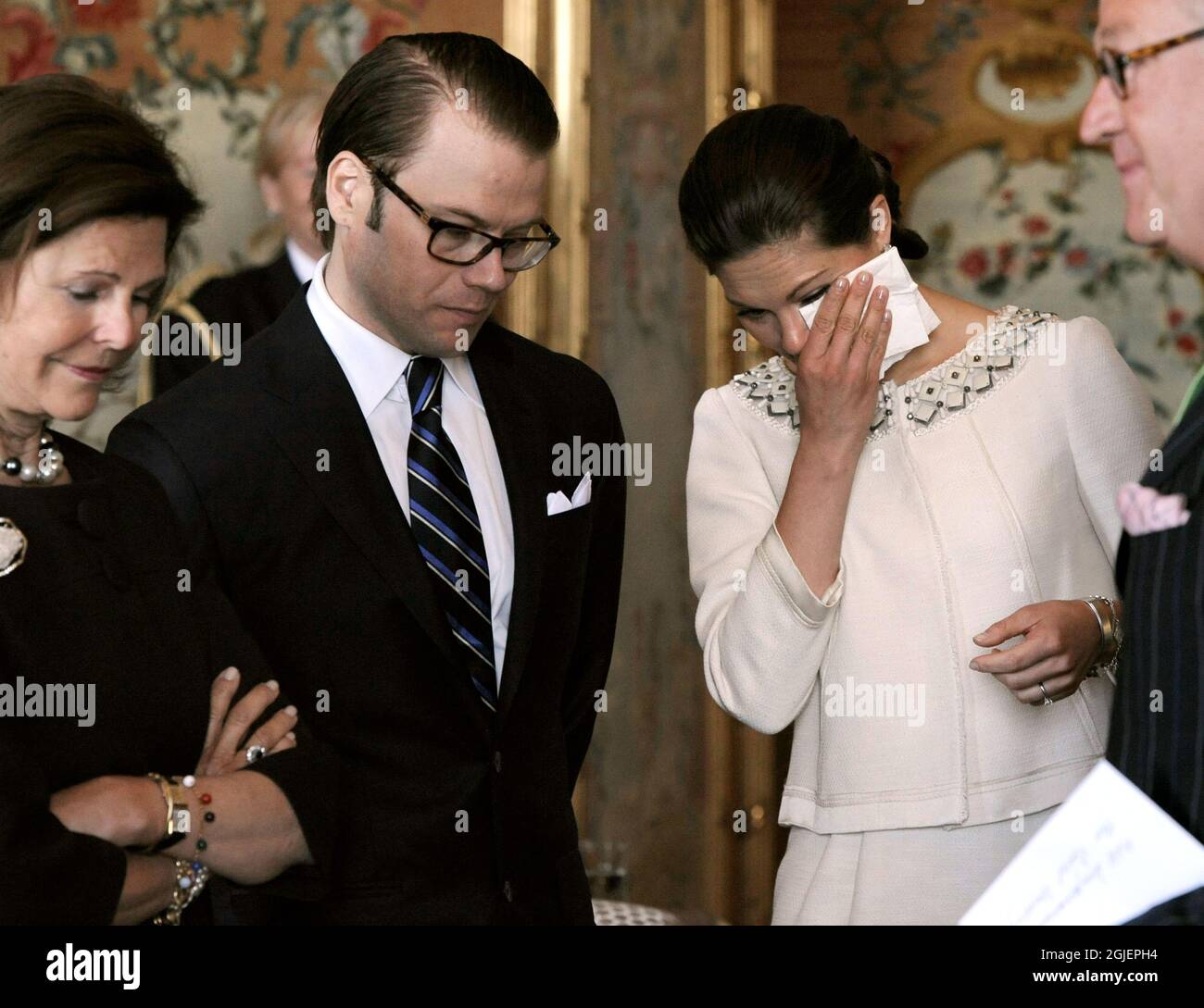 Crown Princess Victoria and Prince Daniel during the wedding at the ...