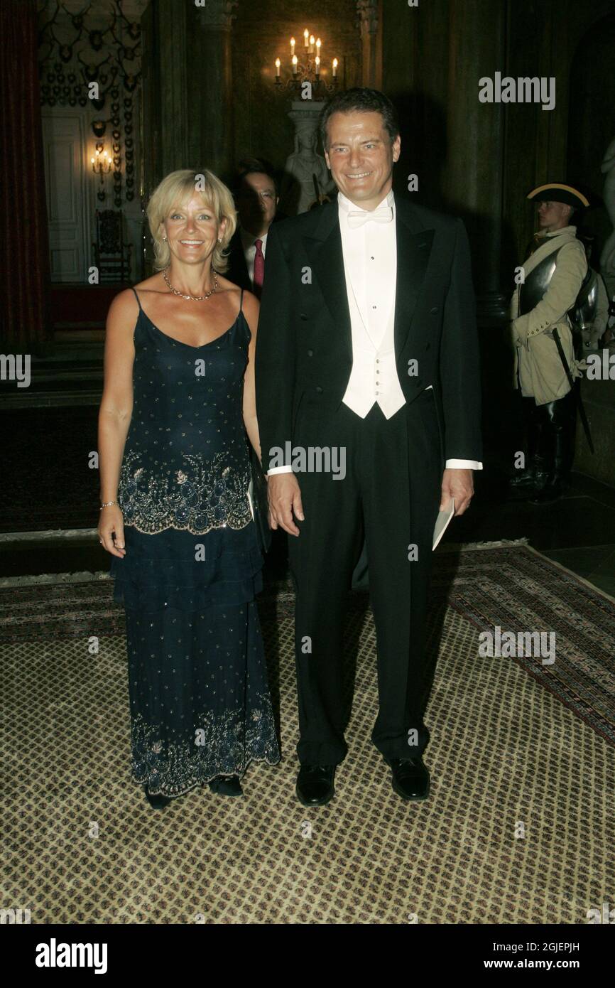Swedish businessman Carl-Henric Svanberg and his wife Agneta Skoog ...