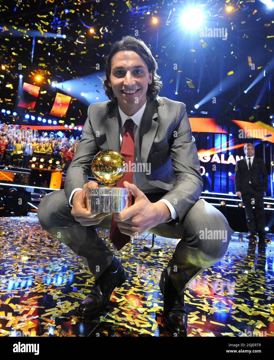 AC Milan's Zlatan Ibrahimovic received the Golden ball award for ...