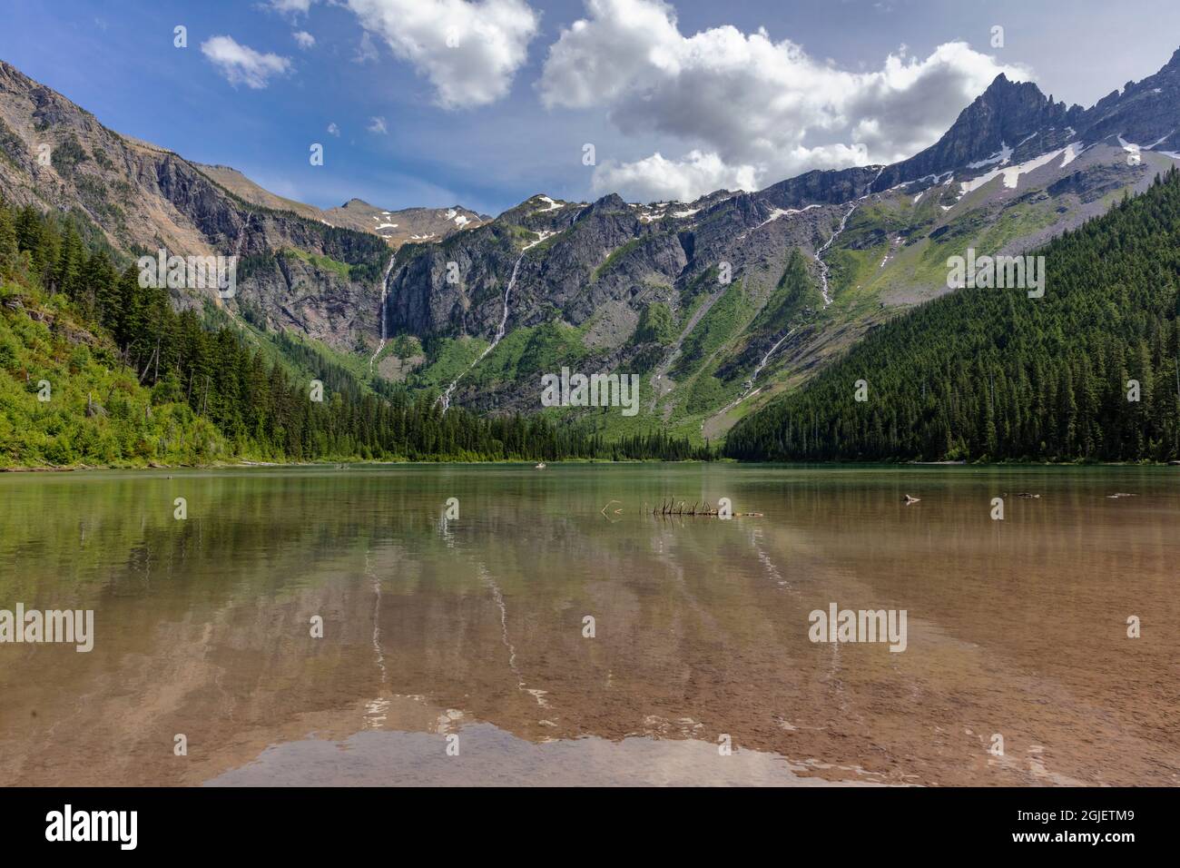 Avalanche Lake in Glacier National Park, Montana, USA Stock Photo - Alamy