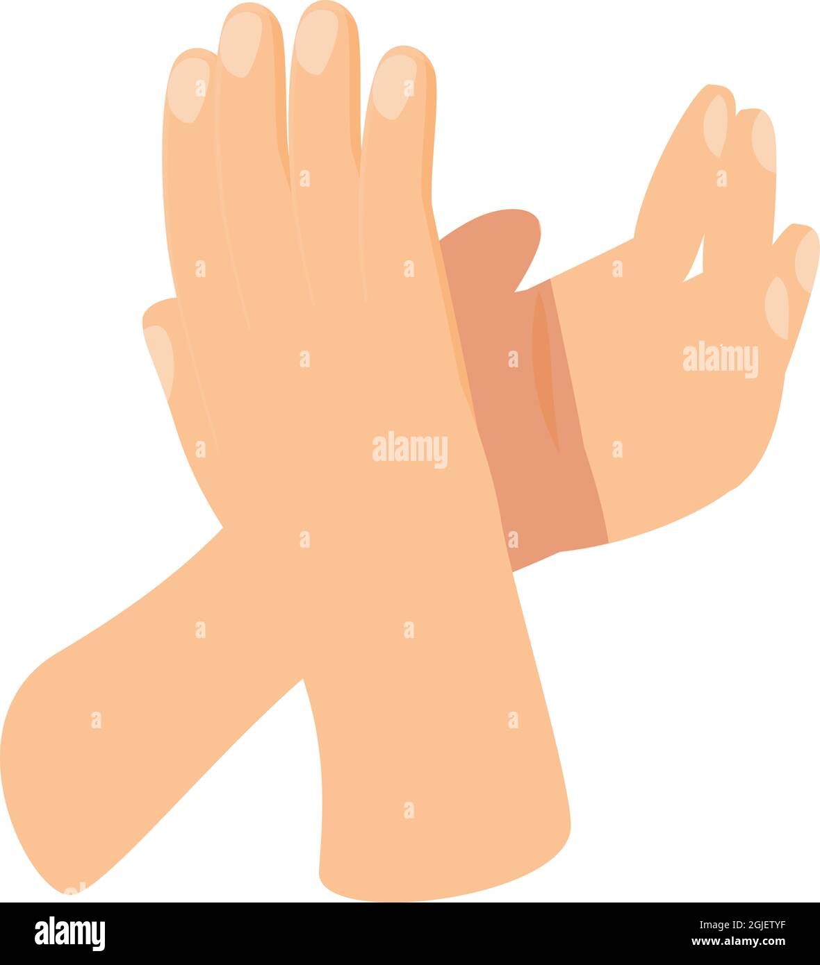 Concert clapping icon cartoon vector. Crowd applause. Hand clap Stock ...