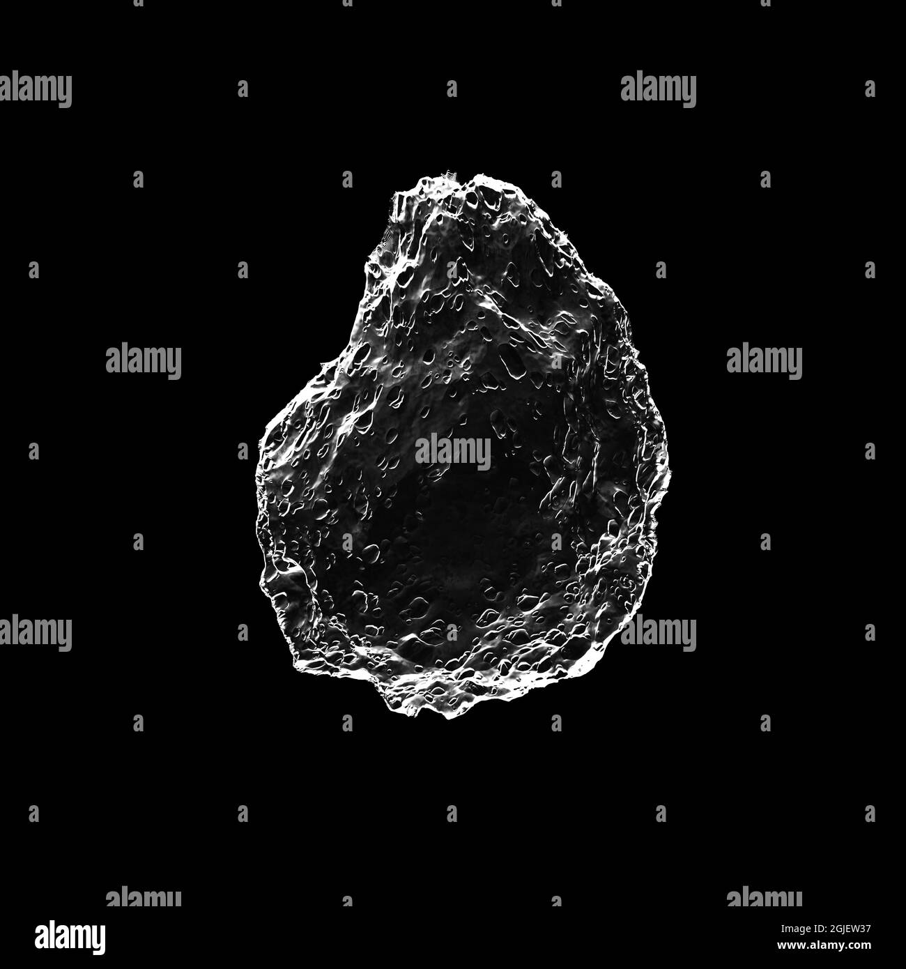 Asteroid Black Background