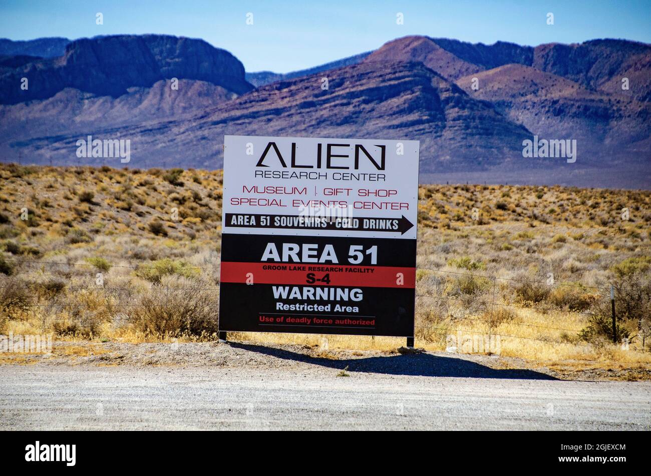 Area 51 sign hi-res stock photography and images - Alamy