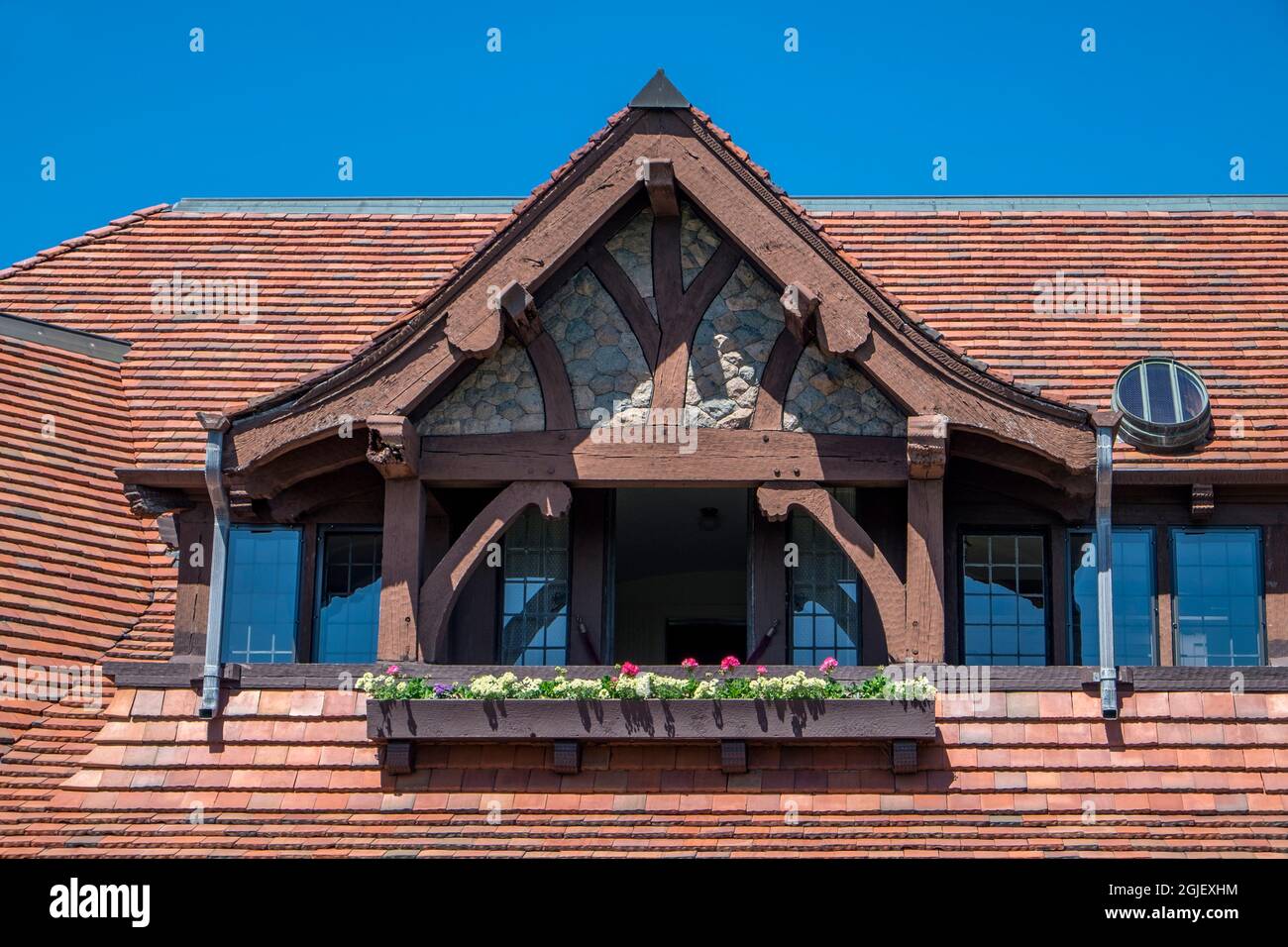 USA, New Hampshire, Moultonborough. Castle in the Clouds, Lucknow ...