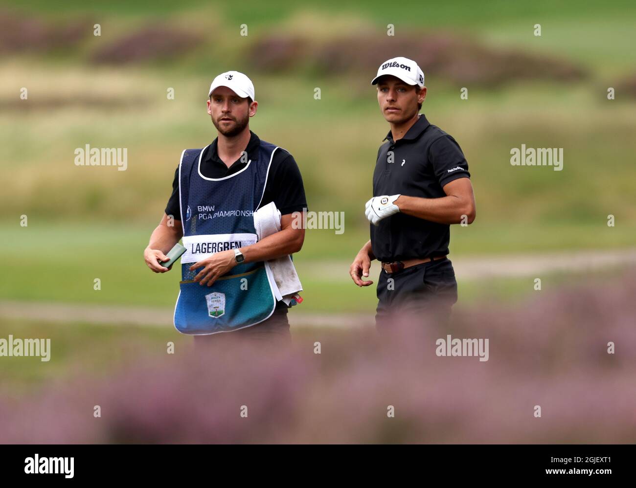 Joakim Lagergren on the 11th during day one of the BMW PGA Championship ...