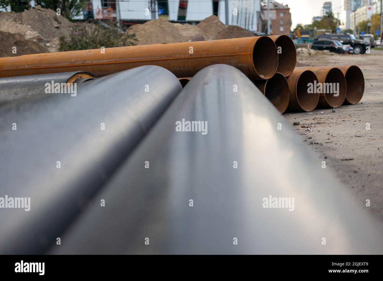 Big water pipes hi-res stock photography and images - Alamy