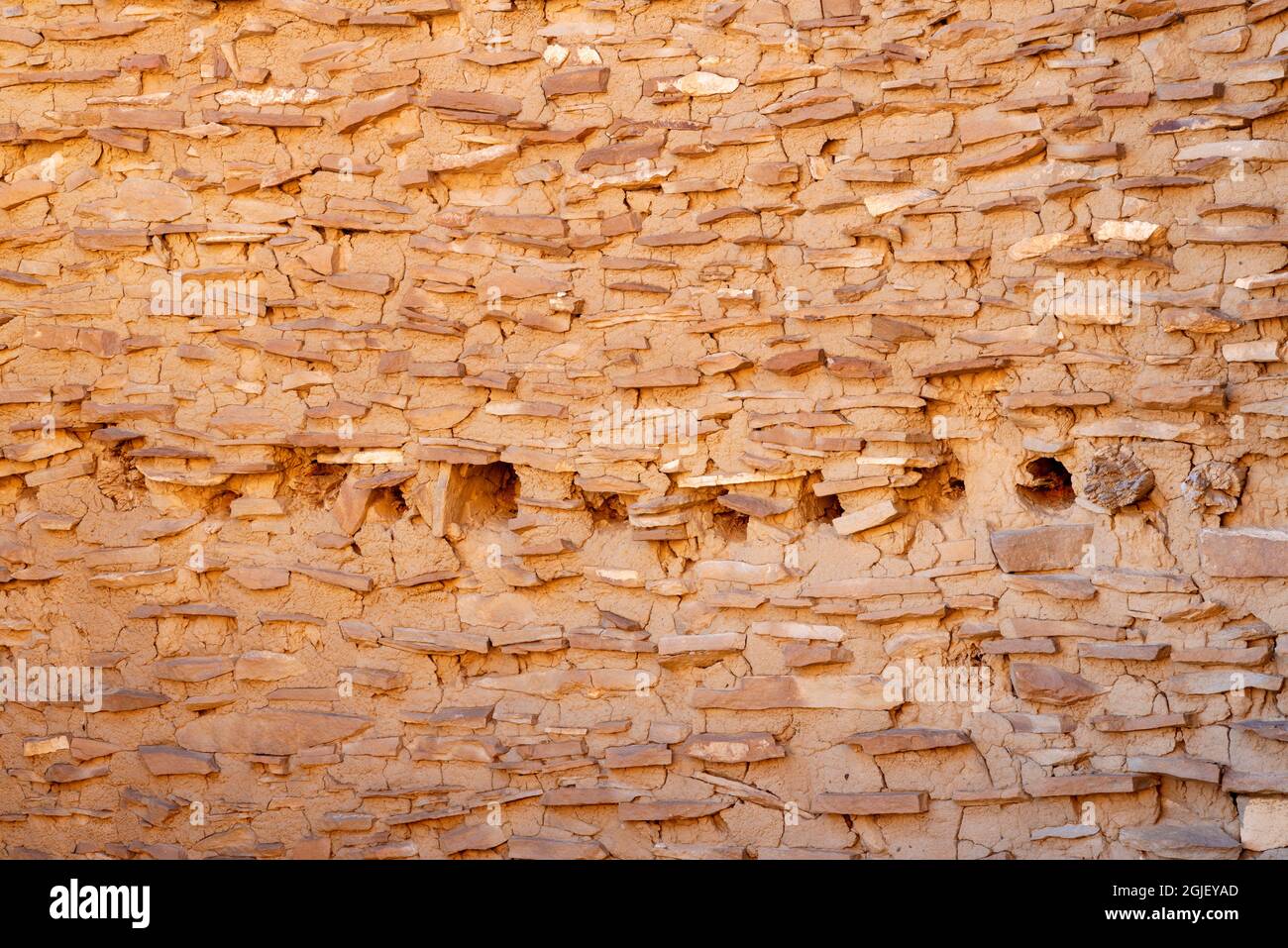USA, New Mexico. Chaco Culture National Historic Park, detail of ...