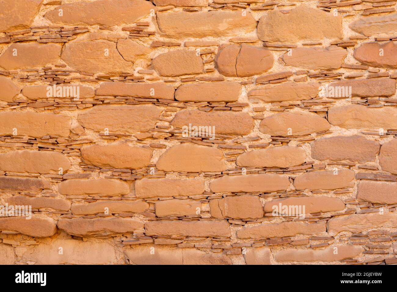 USA, New Mexico. Chaco Culture National Historic Park, detail of ...
