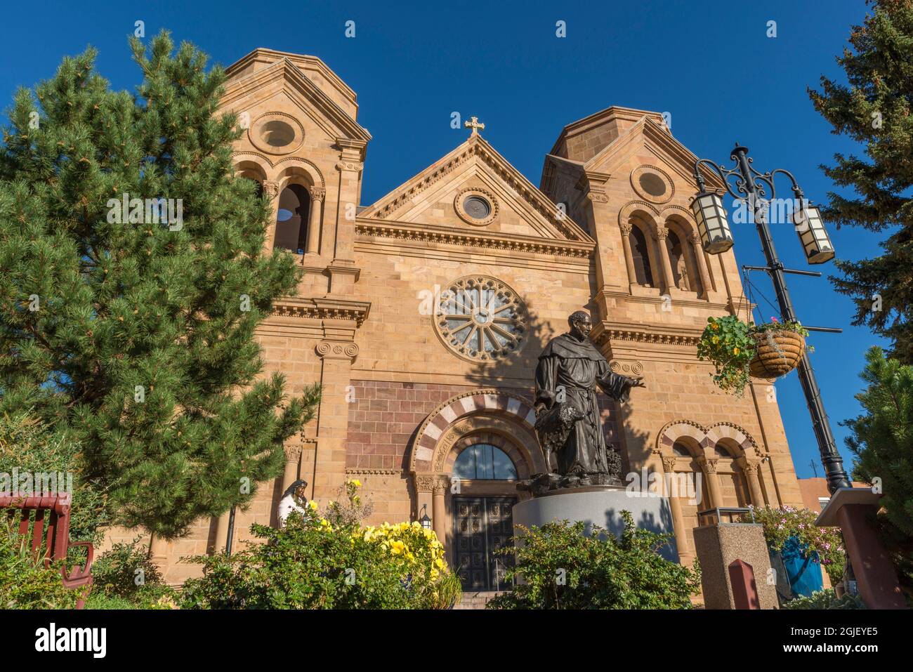 USA, New Mexico. Santa Fe, Cathedral Basilica of Saint Francis of ...