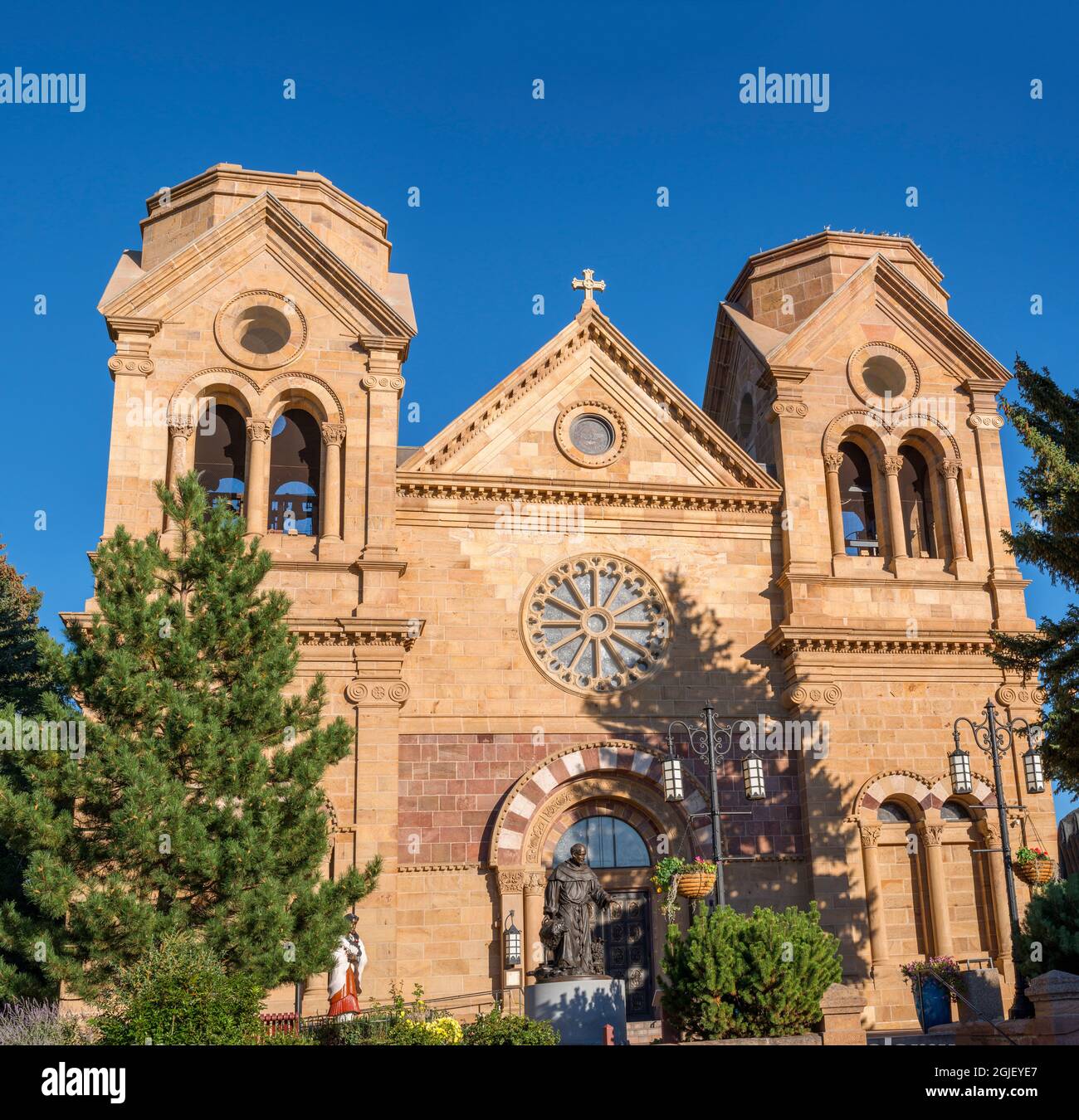 USA, New Mexico. Santa Fe, Cathedral Basilica of Saint Francis of ...
