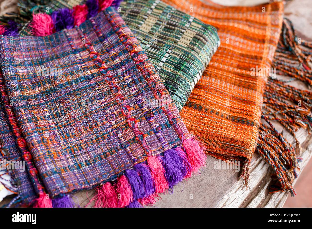 Textiles. Santa Fe, New Mexico Stock Photo - Alamy