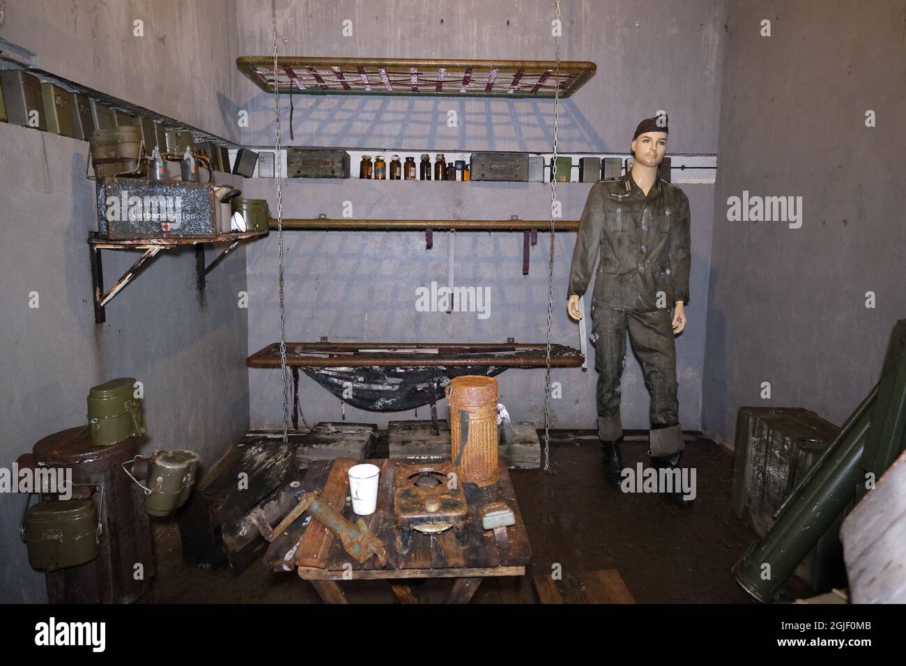 Mamerki, Poland - July 20, 2021: Mamerki bunker complex; general ...