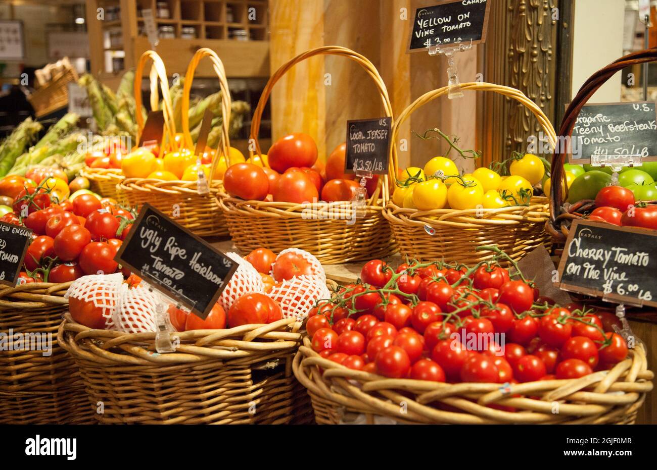 Eataly Italian food market and marketplace in Manhattan, New York Stock ...
