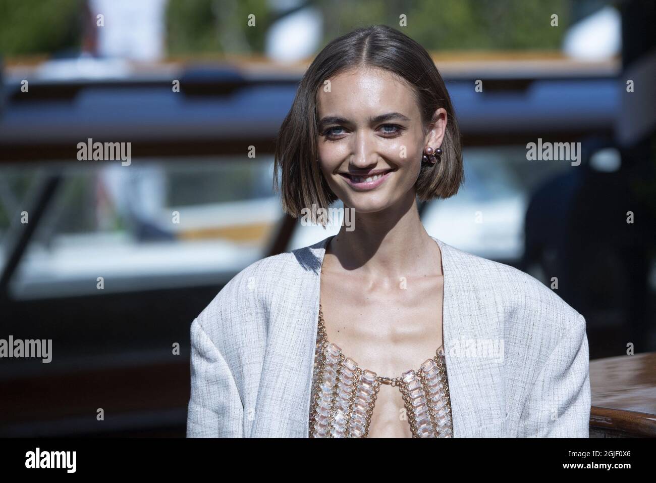 Beatrice Brusco arriving at the Excelsior Hotel as part of the 78th ...