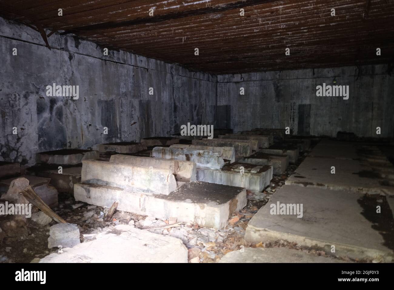 Mamerki, Poland - July 20, 2021: Mamerki bunker complex; general ...