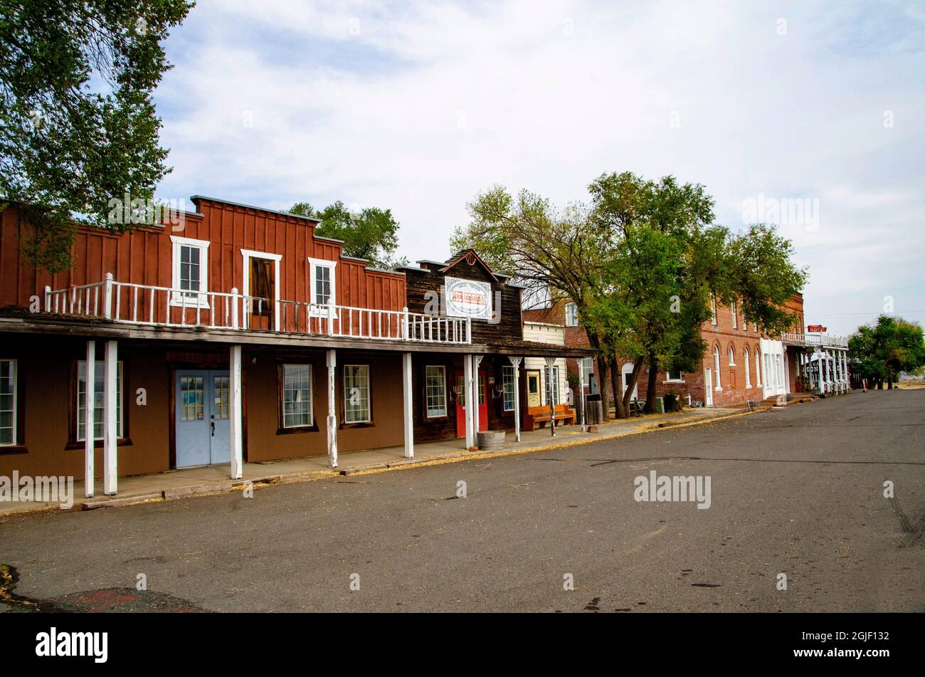 USA, Shaniko, Oregon, Historic Main Street Stock Photo - Alamy