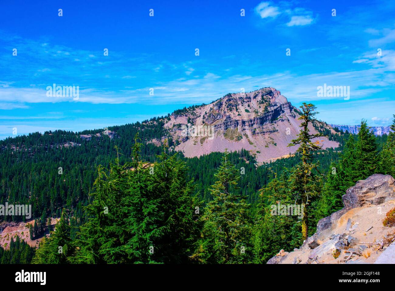 USA, Oregon, Crater Lake National Park Mount Scott Stock Photo - Alamy