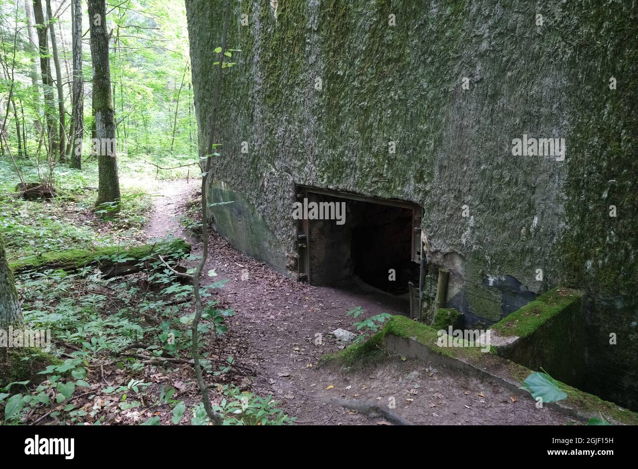 Mamerki, Poland - July 20, 2021: Mamerki bunker complex; general ...
