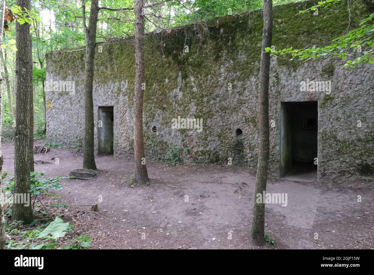 Mamerki, Poland - July 20, 2021: Mamerki bunker complex; general ...
