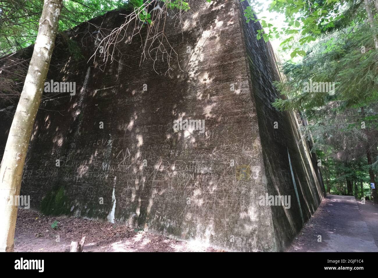 Mamerki, Poland - July 20, 2021: Mamerki bunker complex; general ...
