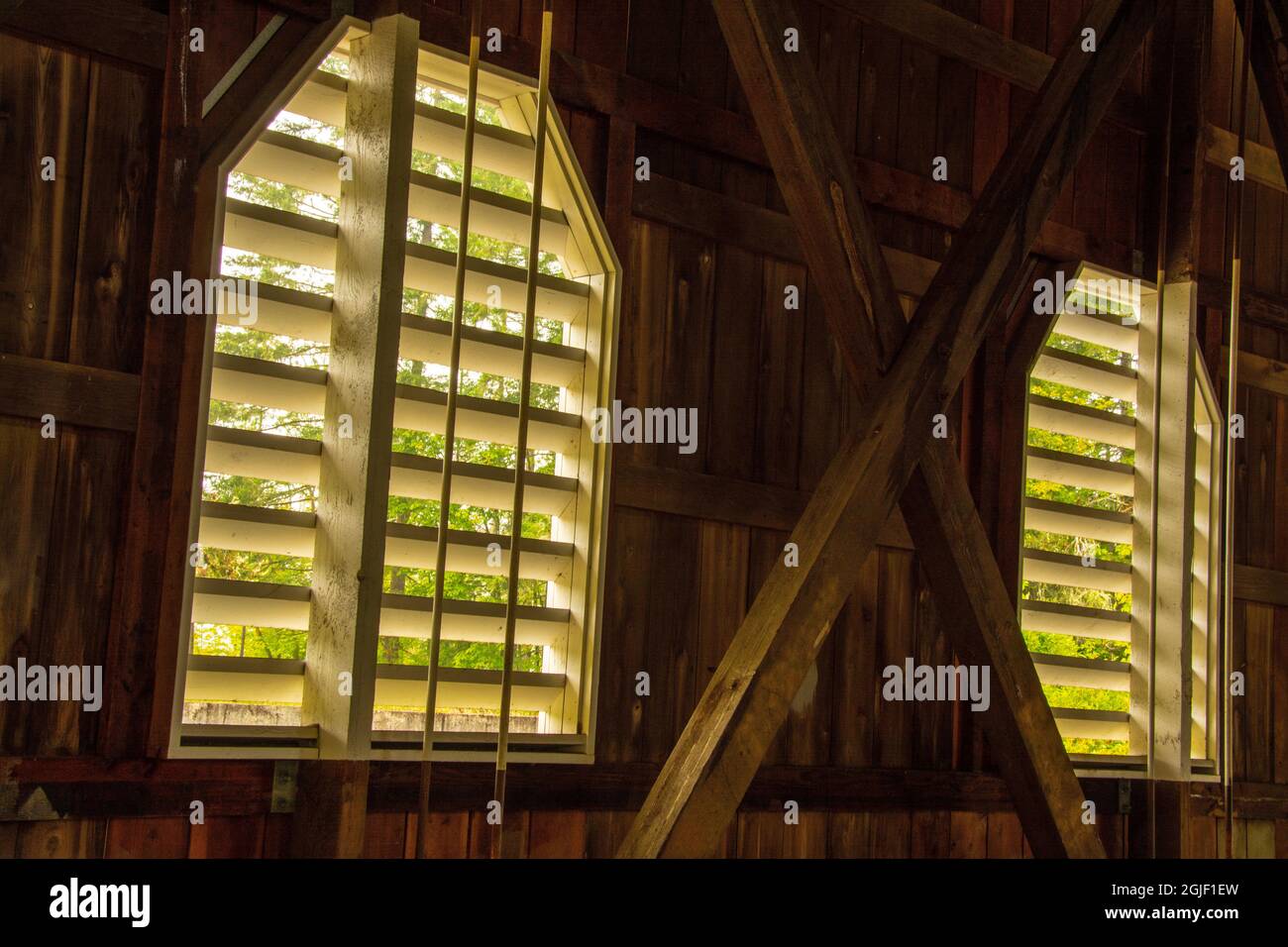 Interior, Dorena Bridge, Cottage Grove, Oregon, USA Stock Photo - Alamy
