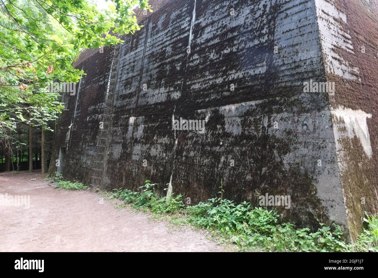 Mamerki, Poland - July 20, 2021: Mamerki bunker complex; general ...